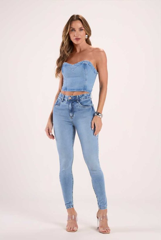 Calça Jeans Reta Clara Someday